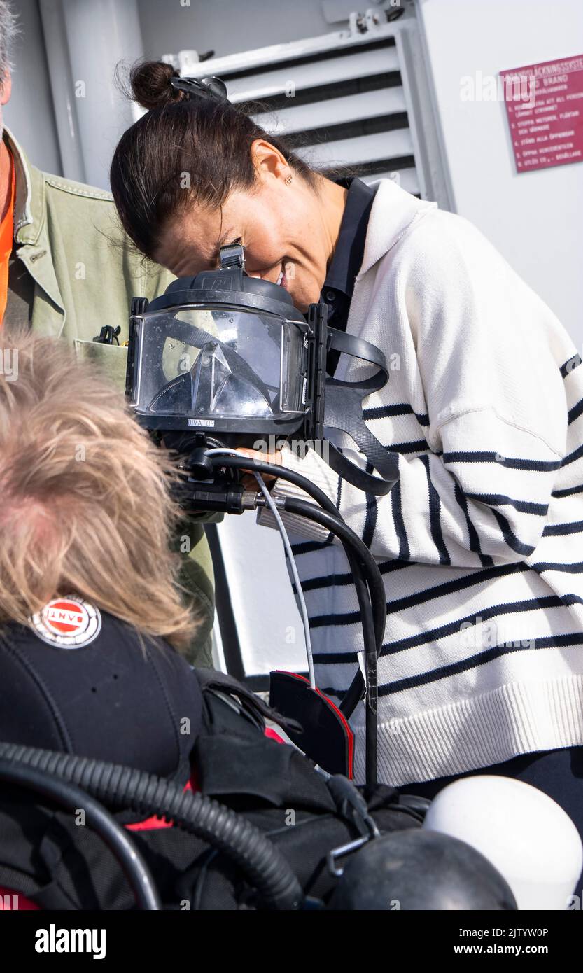 Crown Princess Victoria visited the Osmund wreck on Friday September 02 ...