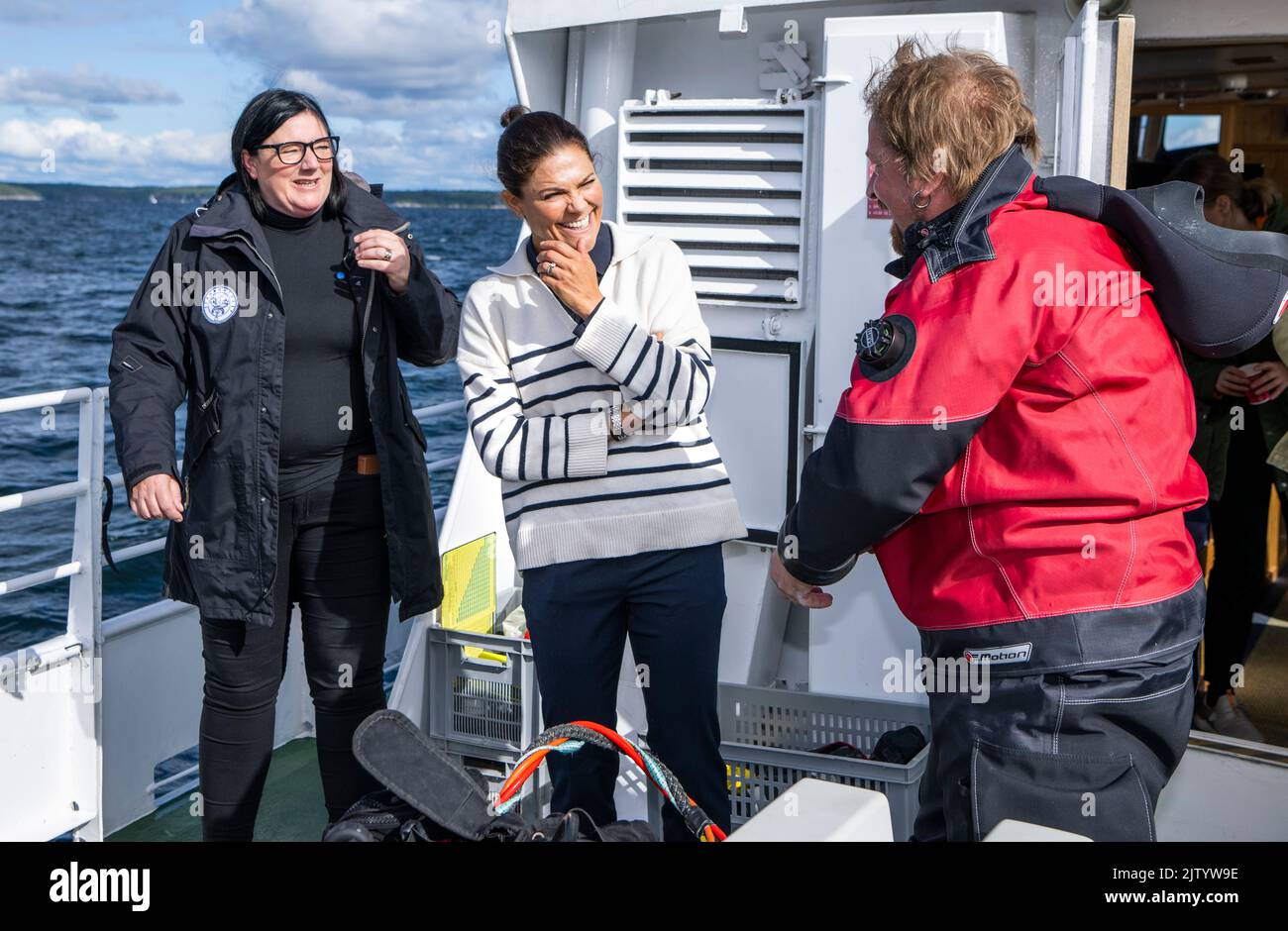 Crown Princess Victoria visited the Osmund wreck on Friday September 02 ...