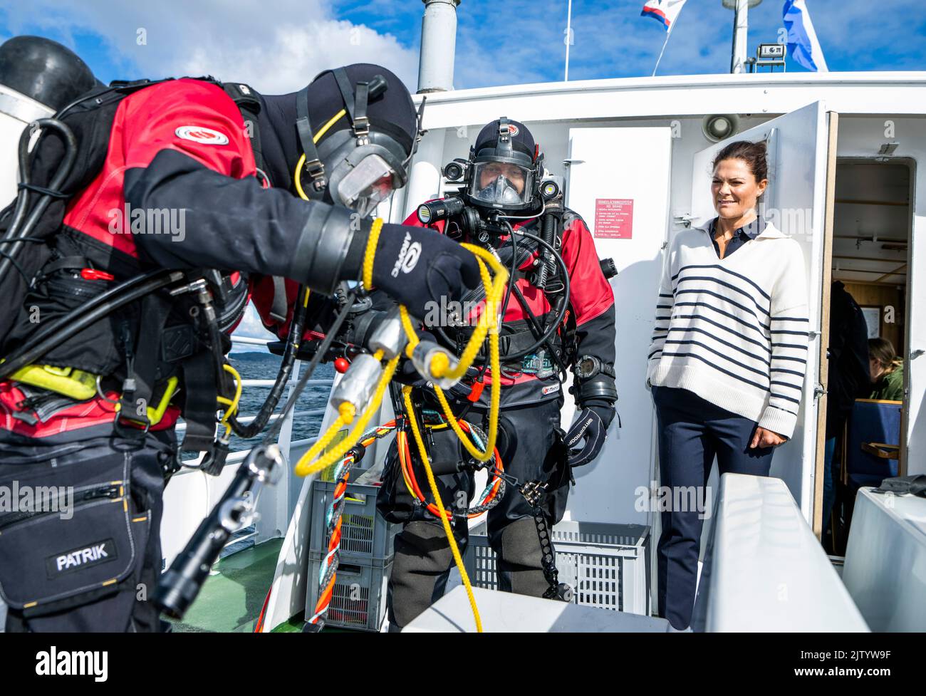 Crown Princess Victoria visited the Osmund wreck on Friday September 02 ...