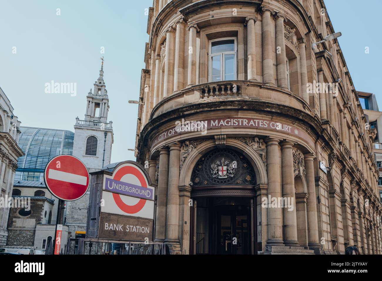London, UK - August 26, 2022: Facade of City of London Magistrates ...