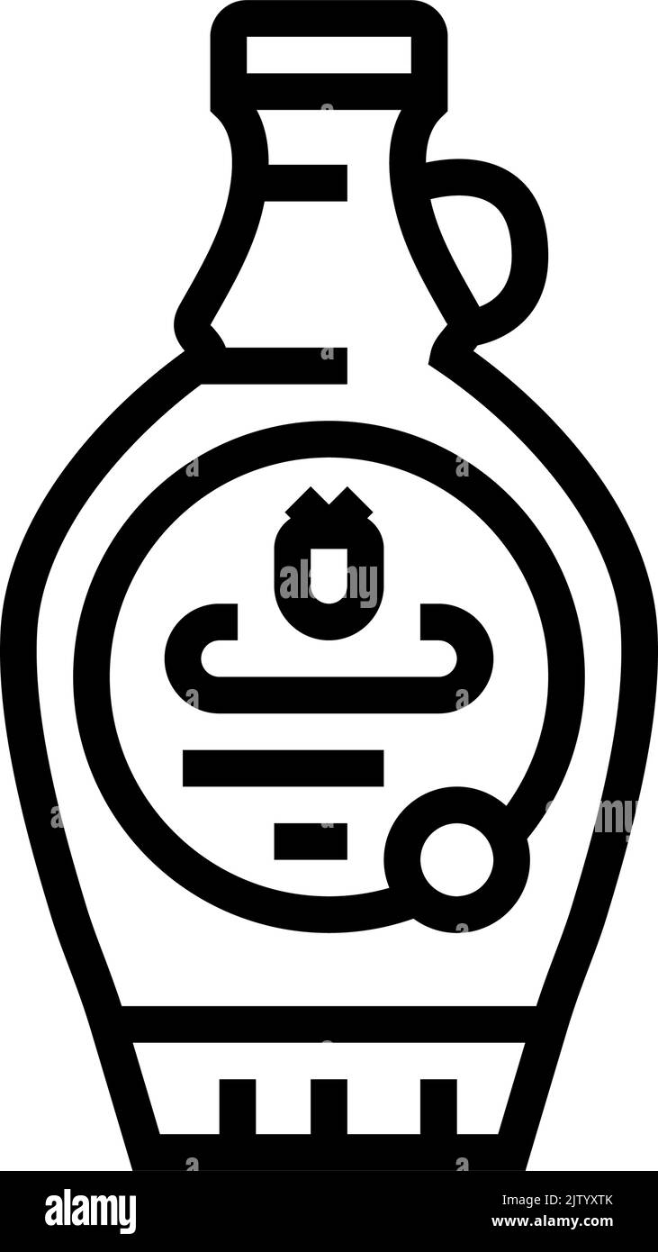 syrup blackberry line icon vector illustration Stock Vector Image & Art ...