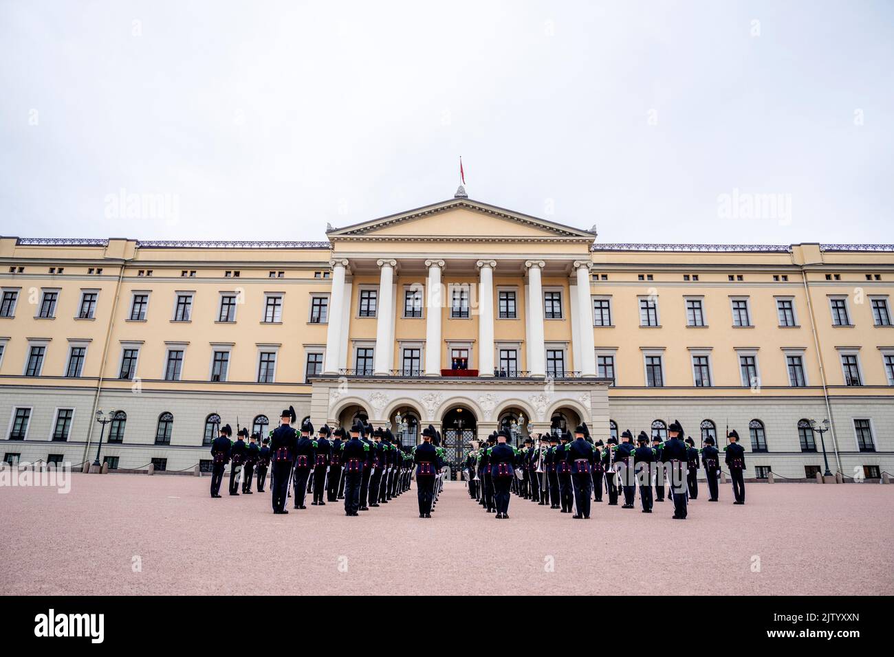 Oslo 20220902.King Harald and Crown Prince Haakon follow HM The King's ...