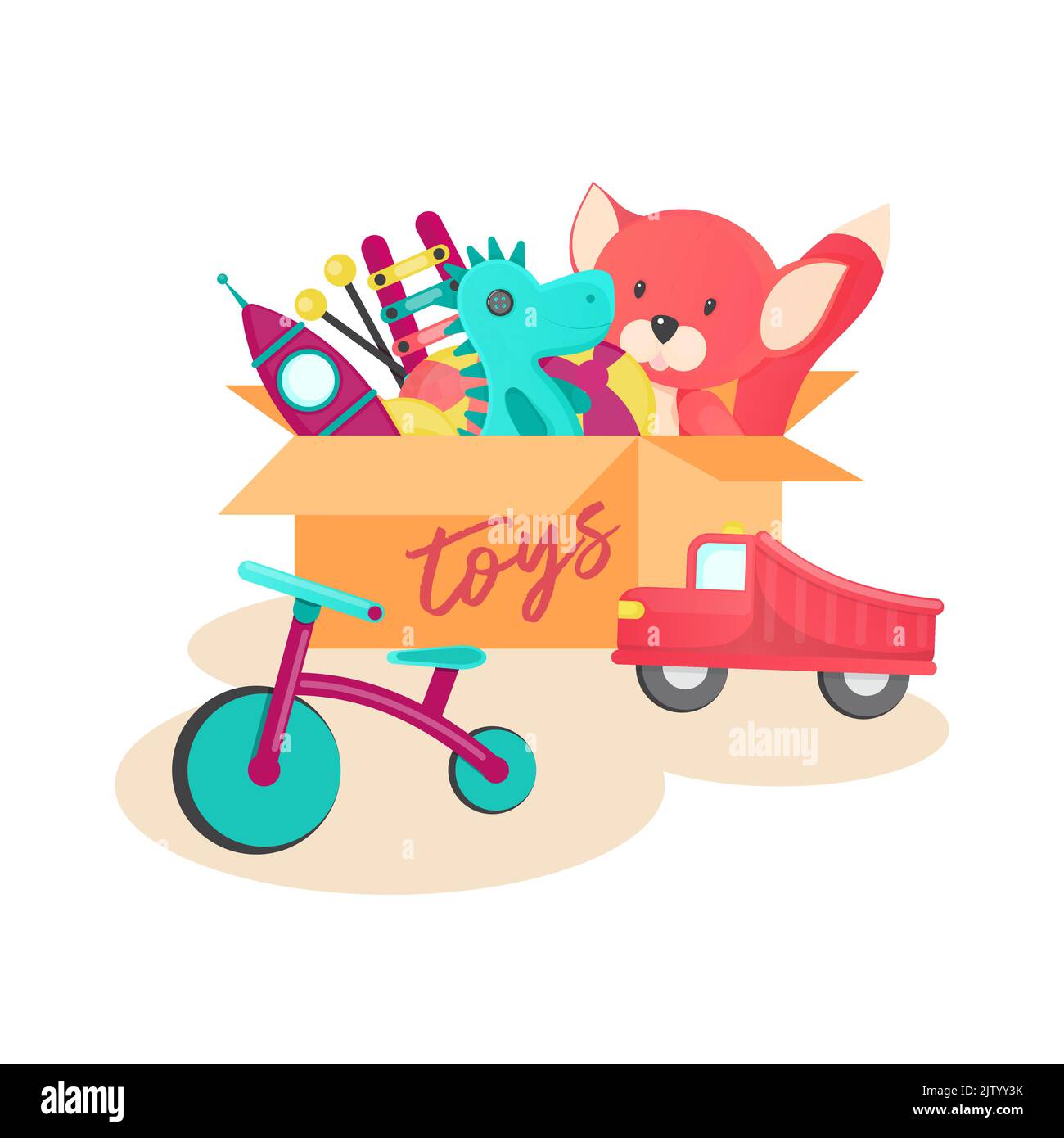 Cardboard fox group Stock Vector Images - Alamy