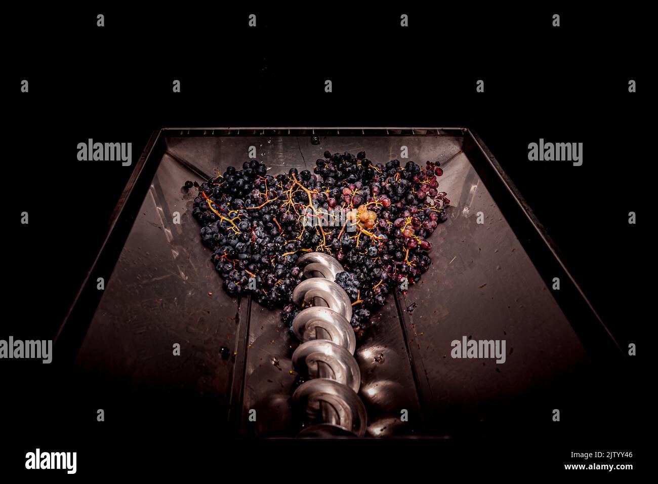 Grape picking machinery hi-res stock photography and images - Alamy