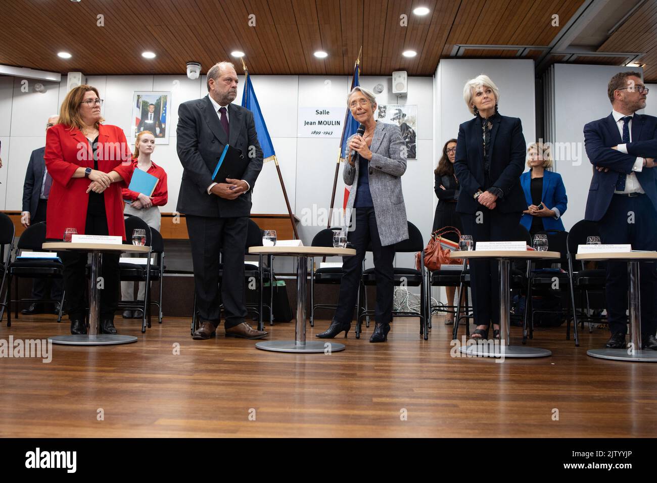 Evry Courcouronnes, France. 02nd Sep, 2022. French Justice Minister ...