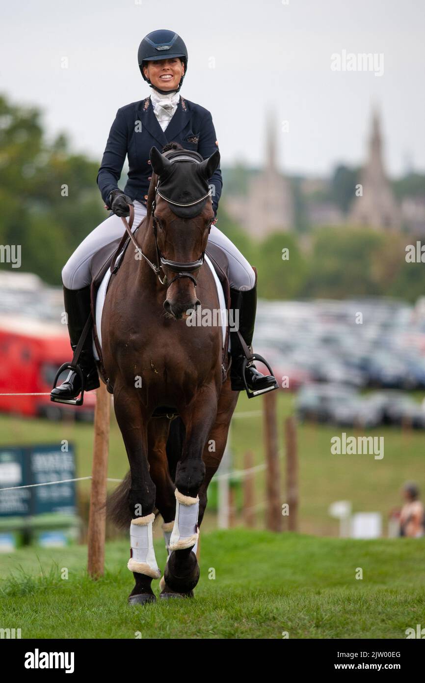 Stamford, UK. 2nd Sep, 2022. Emma Hyslop-Webb riding Darrant ...