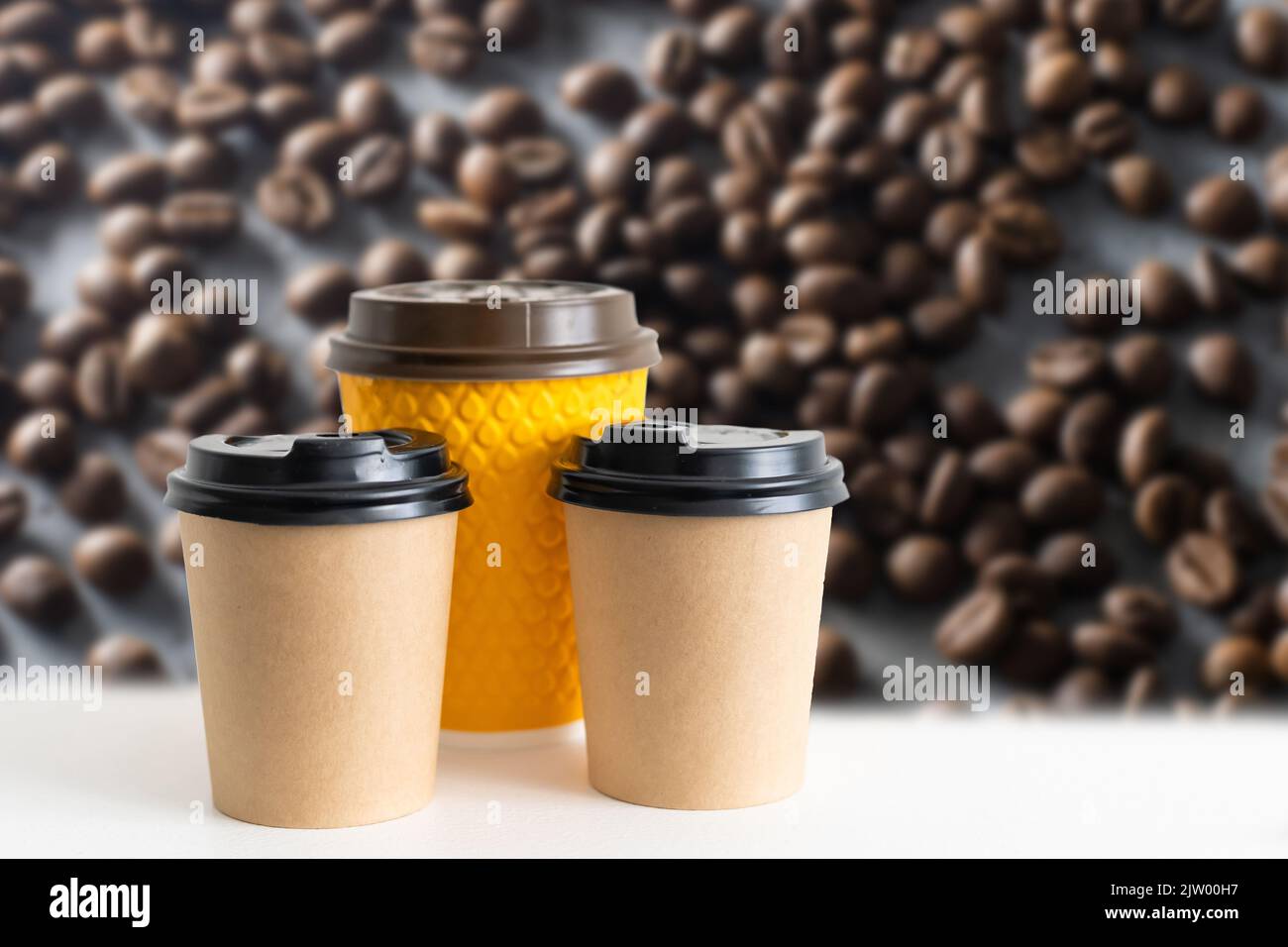 coffee background with space for text Stock Photo - Alamy