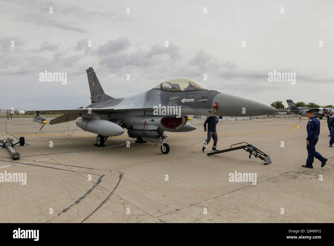 Bucharest, Romania - September 2, 2022: F-16 fighter of the Romanian ...