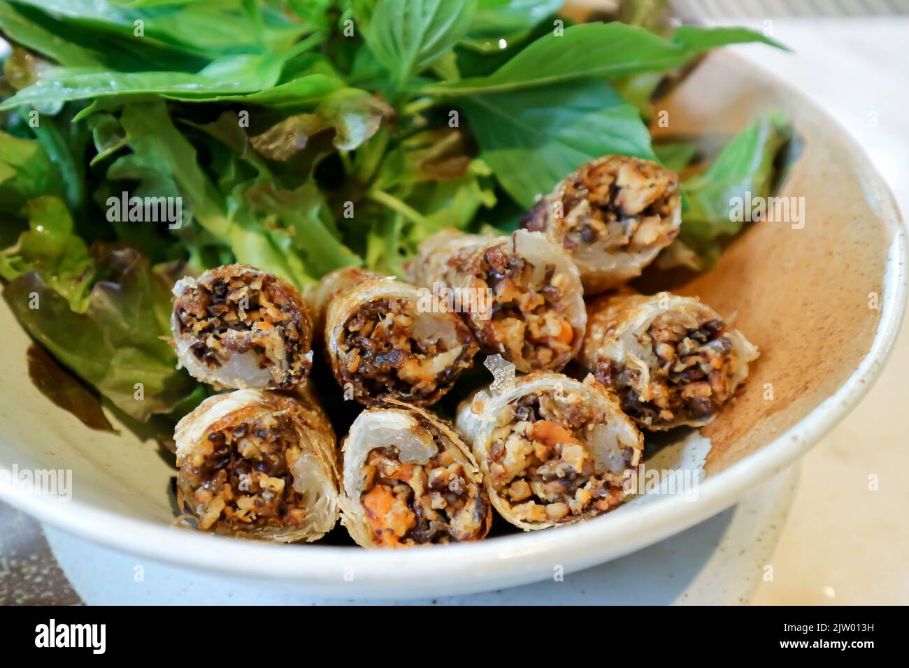 Spring rolls, deep fried Spring rolls or fried Spring rolls and ...