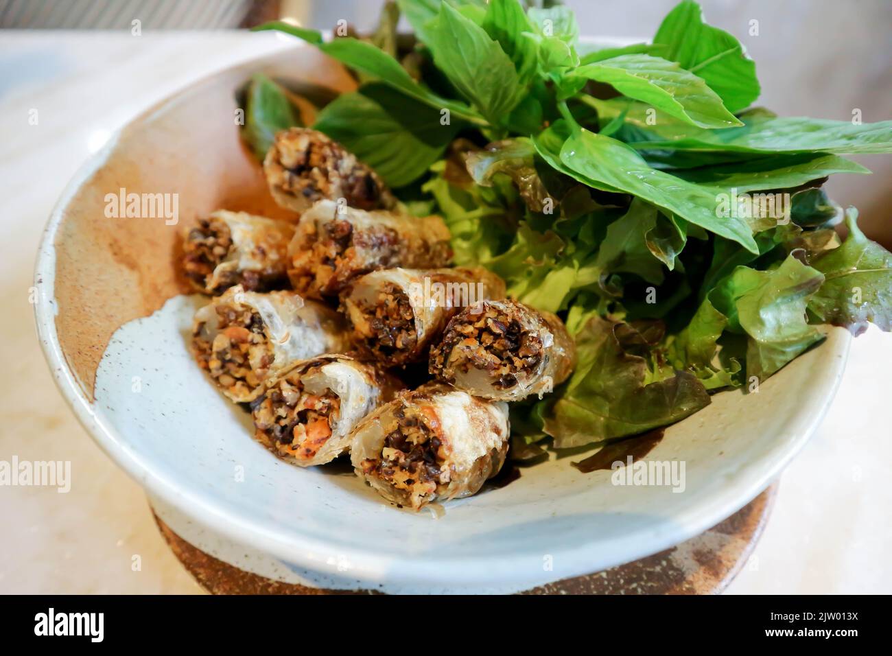 Fried vegetable rolls hi-res stock photography and images - Alamy