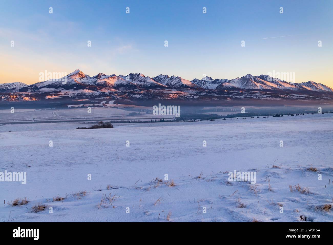 Hight Tatras (Vysoke Tatry) in winter time, Slovakia Stock Photo - Alamy