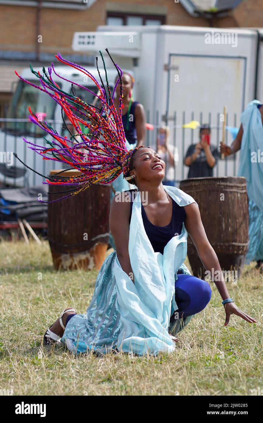 Ingoma Nshya Drummers from Rwanda playing the Clifton Street Festival ...