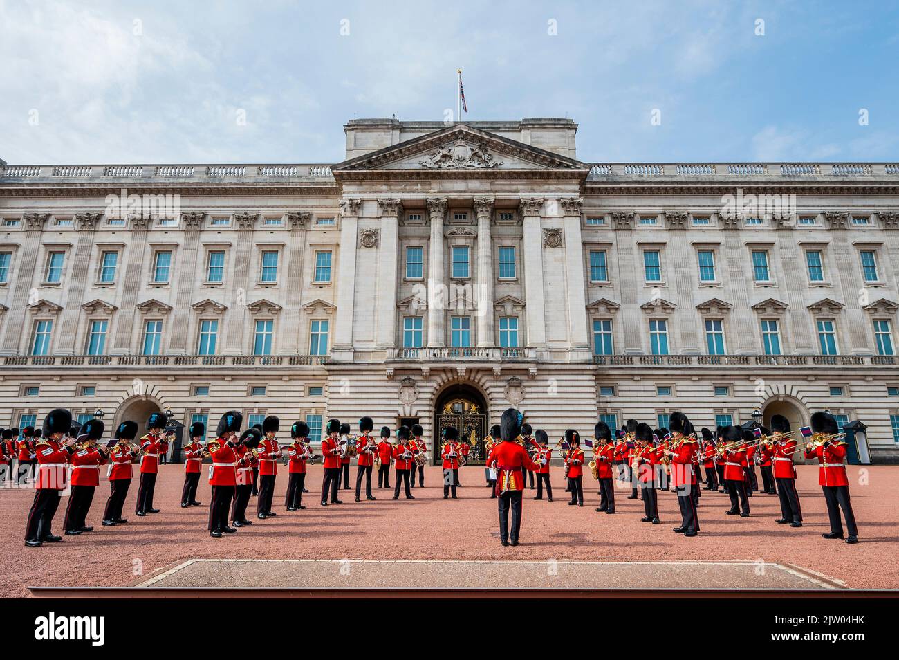 London, UK. 2nd Sep, 2022. The Irish Guards form two new Companies and ...