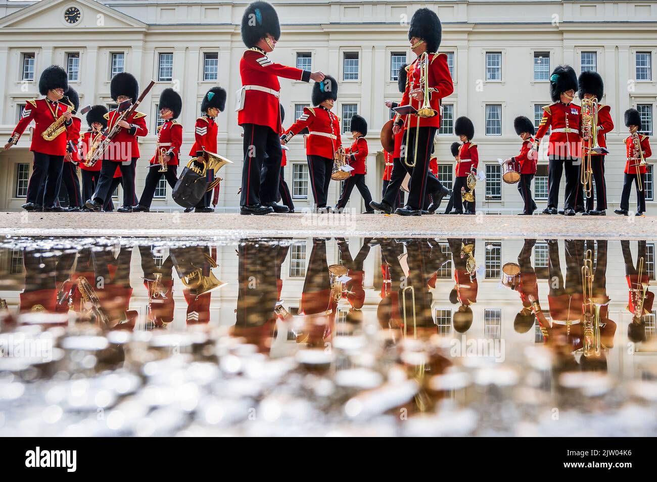 London, UK. 2nd Sep, 2022. The Irish Guards form two new Companies and ...