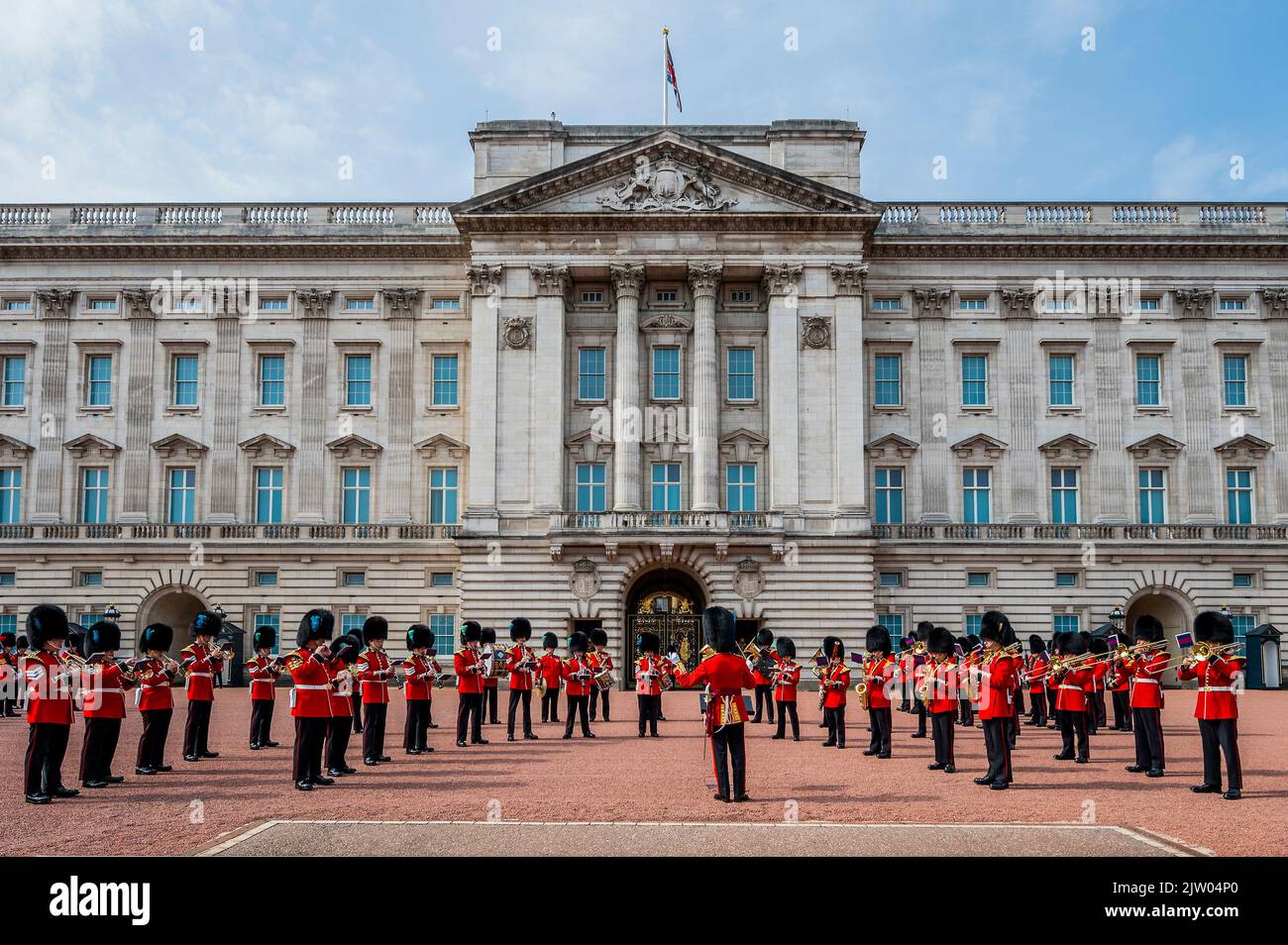 London, UK. 2nd Sep, 2022. The Irish Guards form two new Companies and ...