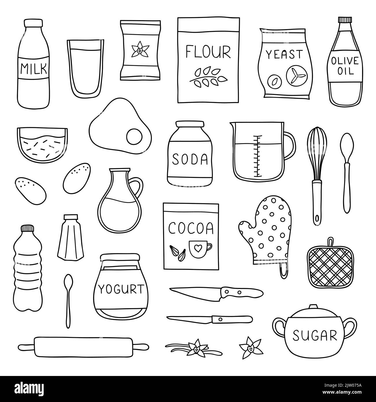 Baking soda spoon hand Cut Out Stock Images & Pictures - Alamy