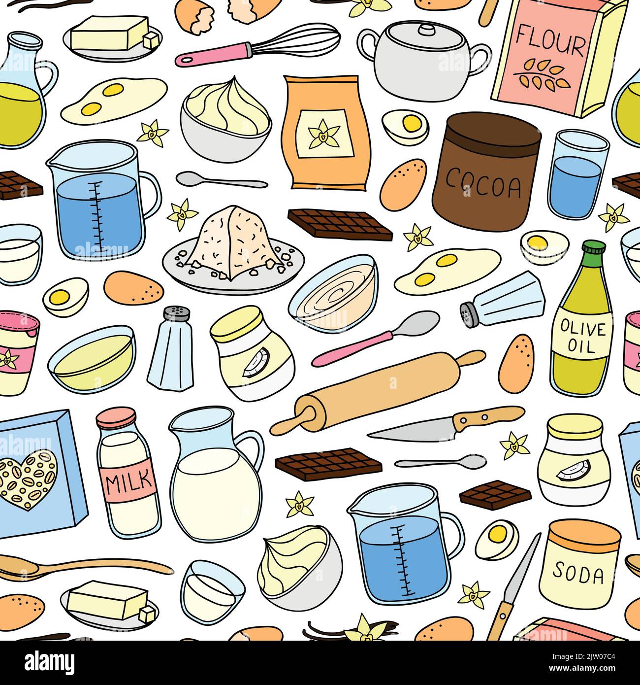 Baking soda spoon hand Stock Vector Images - Alamy