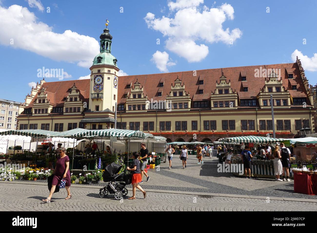 Leipzig germany market square hi-res stock photography and images - Alamy
