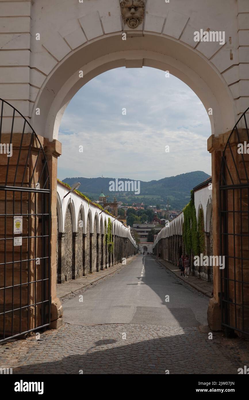 The Long Drive, Decin Castle, City of Decin, Czech Republic, Eastern ...