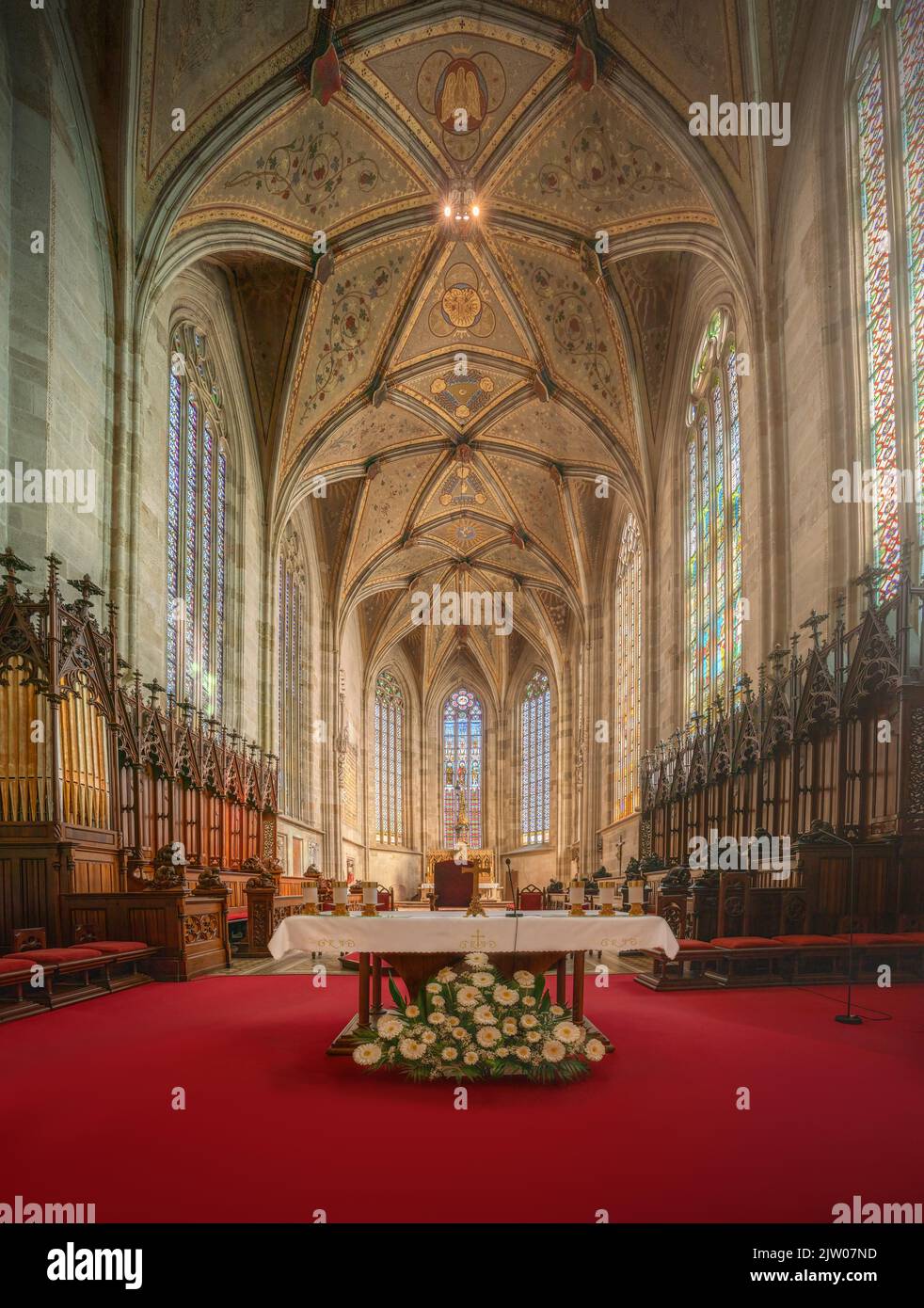 Altar at St. Martin Cathedral Interior - Bratislava, Slovakia Stock ...