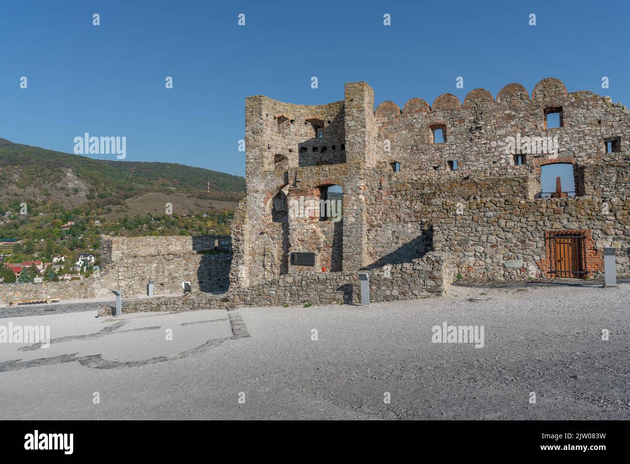 Middle Castle ruins of Devin Castle - Bratislava, Slovakia Stock Photo ...