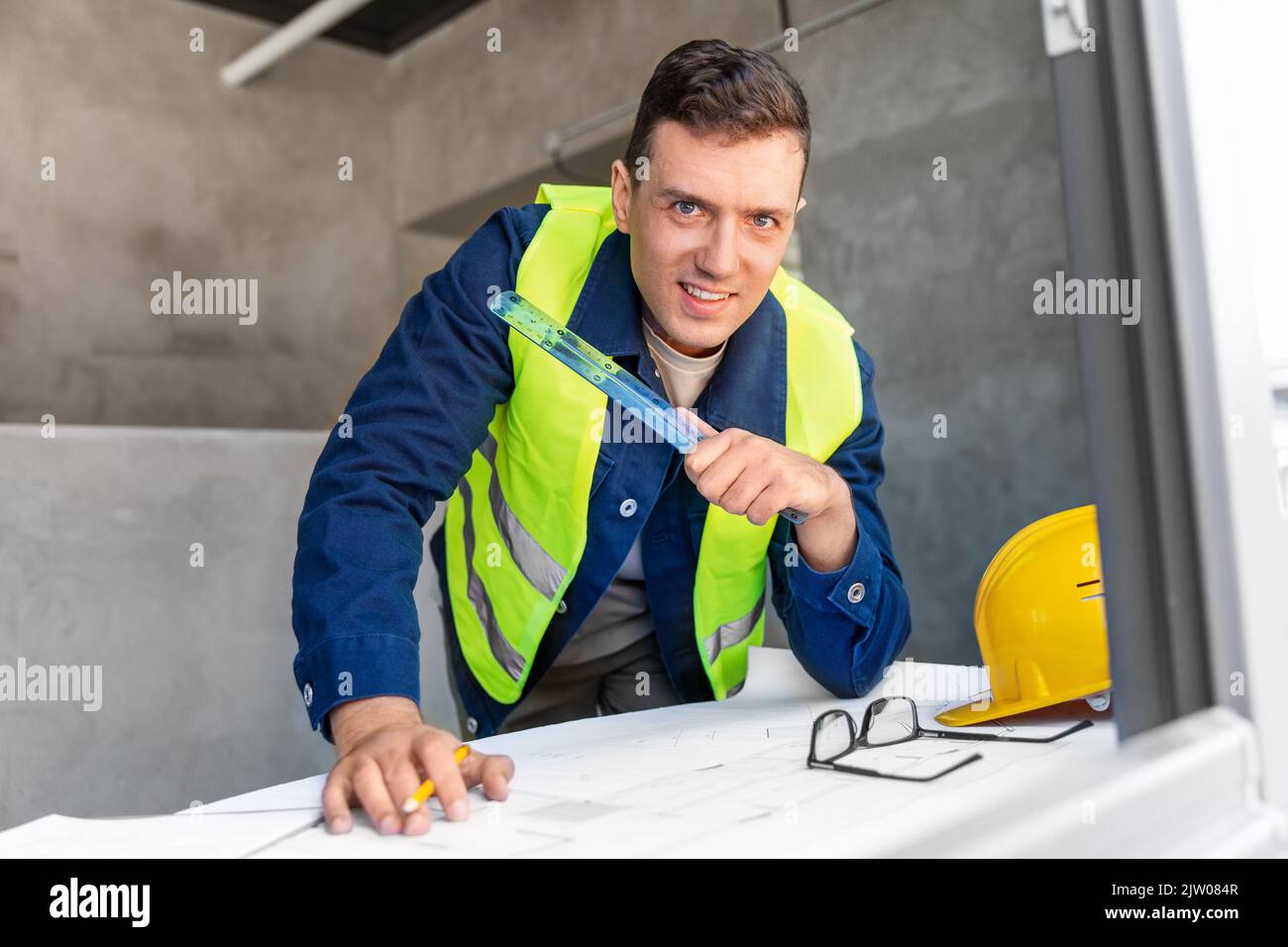 Architect ruler hi-res stock photography and images - Alamy