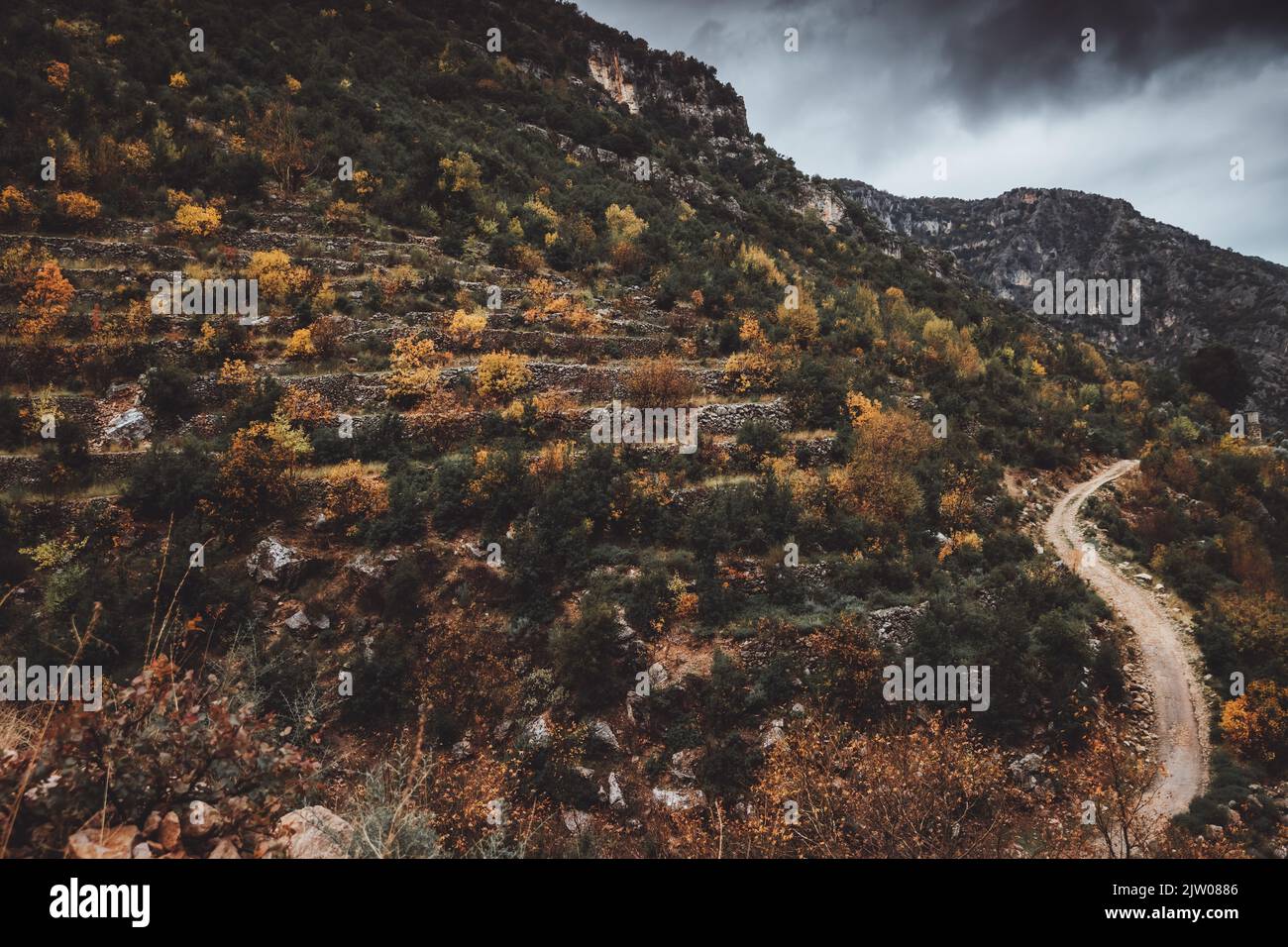 Mountains Autumn Landscape Stock Photo - Alamy