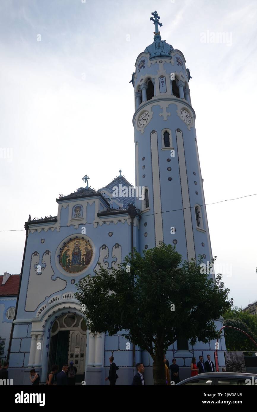 The Church of St. Elisabeth, The Blue Church, Bratislava, Slovakia ...