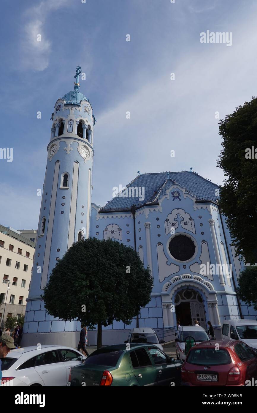 The Church of St. Elisabeth, The Blue Church, Bratislava, Slovakia ...