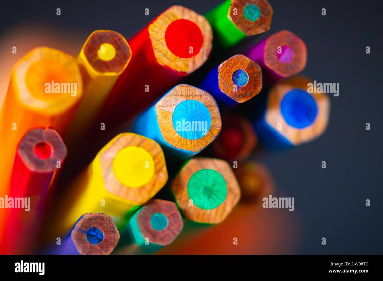 Colorful Pencils Background Stock Photo - Alamy