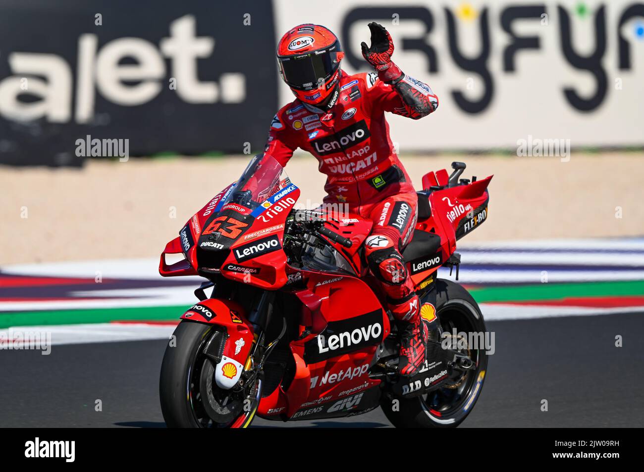 Misano Adriatico, Italy. 02nd Sep, 2022. Bagnaia Francesco Ita Ducati ...