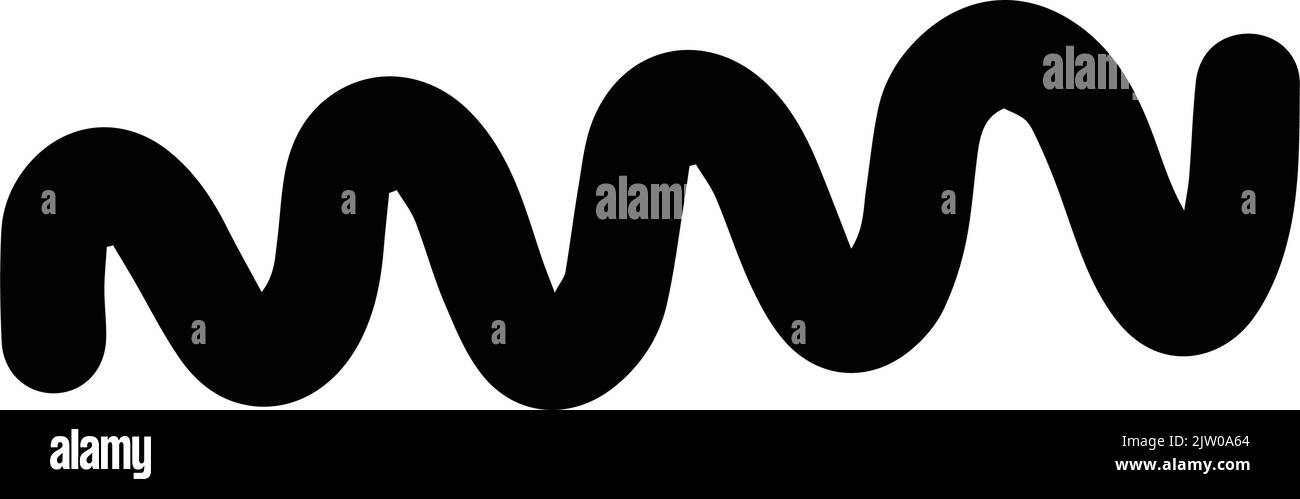 Abstract hand drawn shape doodle, vector modern and contemporary design ...