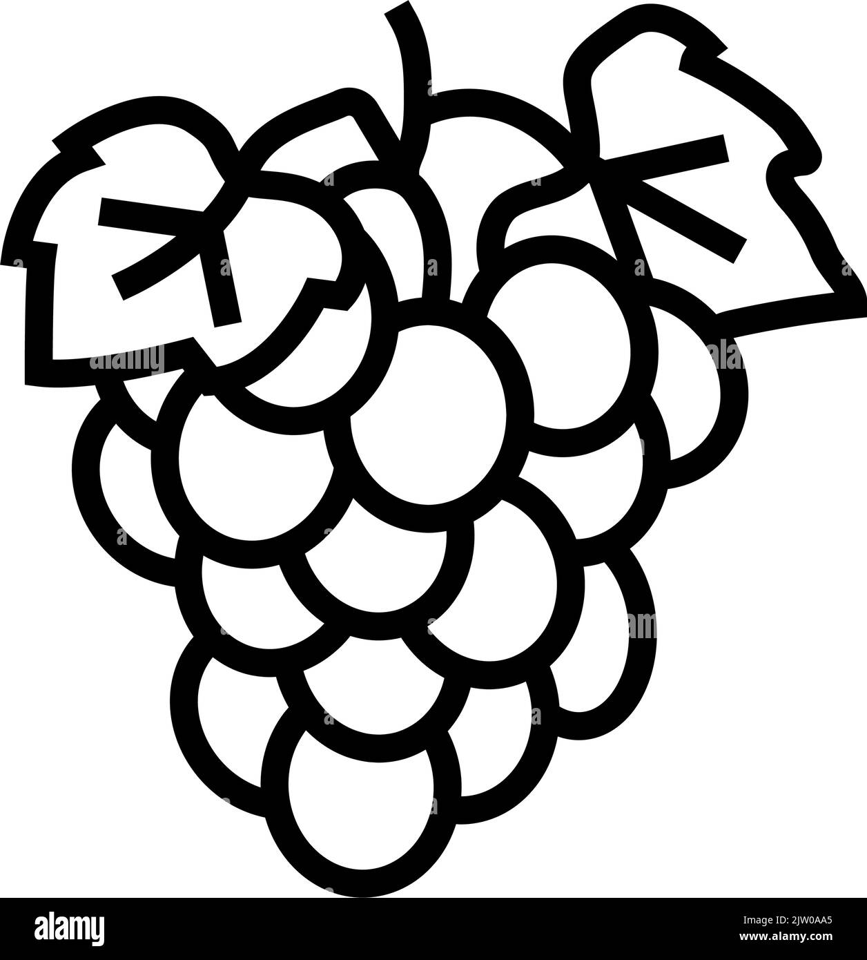 blue grape wine line icon vector illustration Stock Vector Image & Art ...