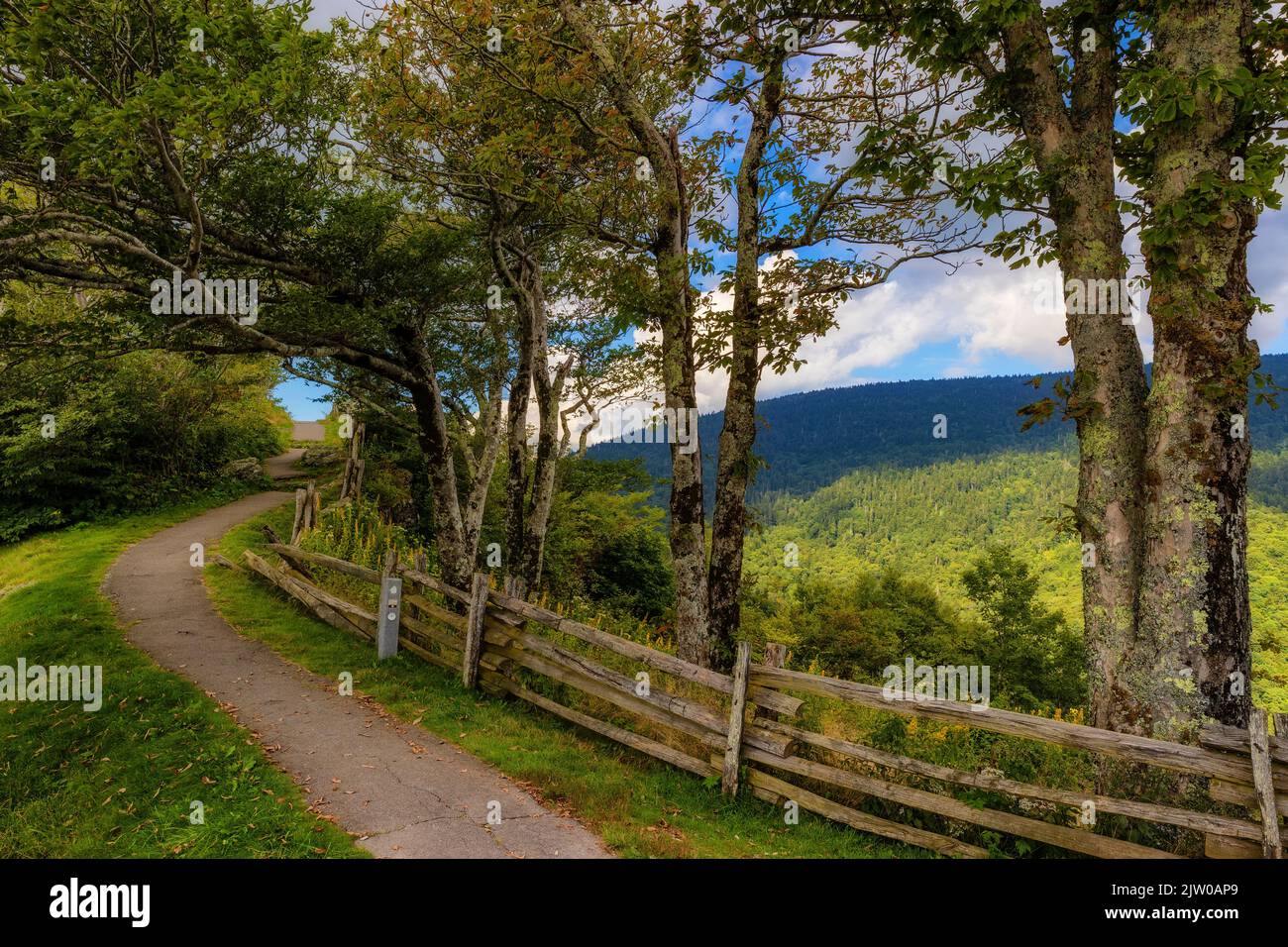 Scenic breath taking views of the Blue Ridge Mountains as one travels ...