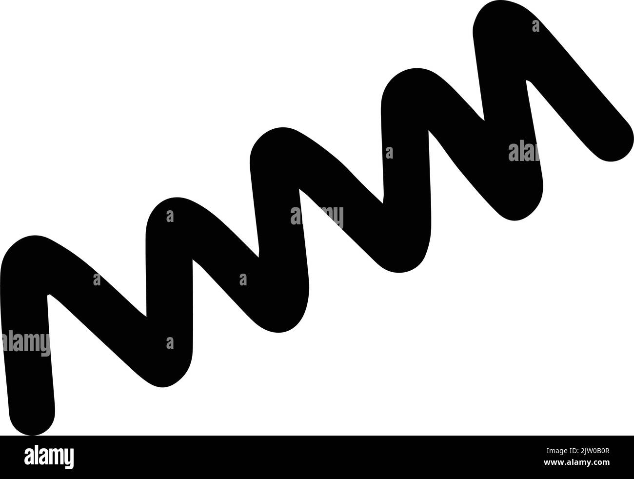 Abstract hand drawn shape doodle, vector modern and contemporary design ...