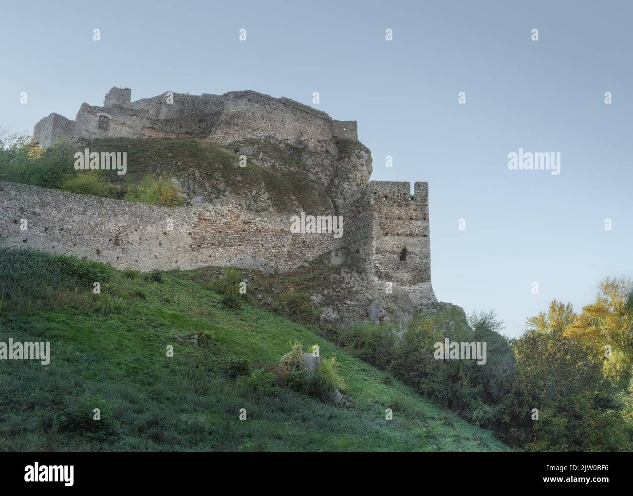 Devin Castle ruins and Polygonal Bastion - Bratislava, Slovakia Stock Photo - Alamy