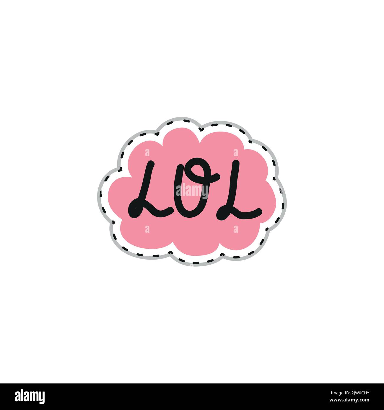 Lol sticker Cut Out Stock Images & Pictures - Alamy