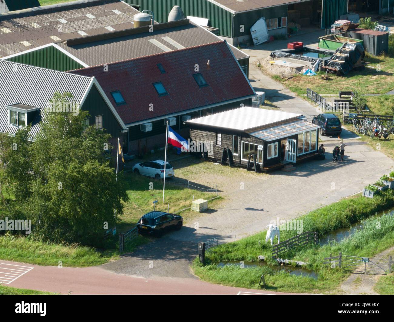 Farmers protest in The Netherlands, dutch flag upside down. Protest ...