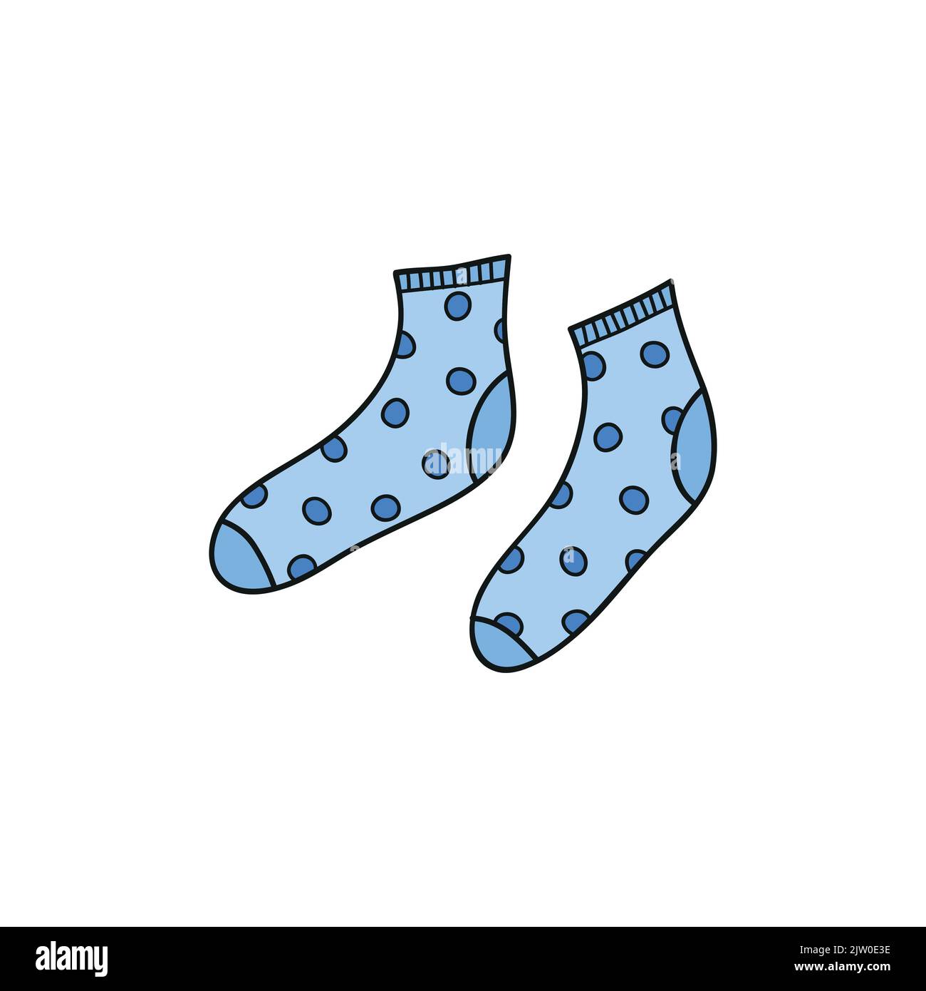 Polka dot socks Stock Vector Images - Alamy