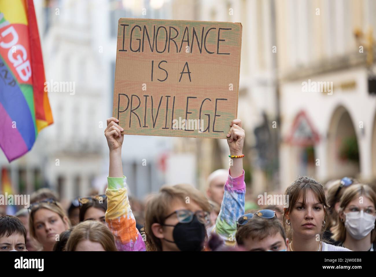Justice and ignorance hi-res stock photography and images - Alamy