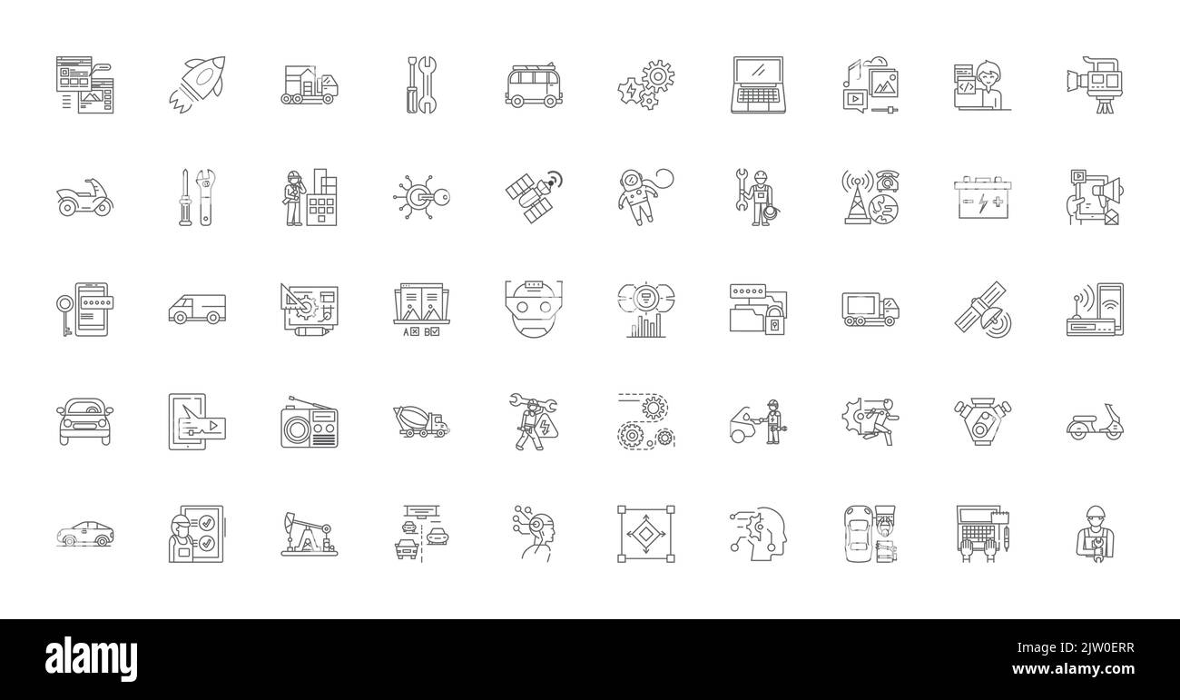 Digital data automation linear Cut Out Stock Images & Pictures - Alamy