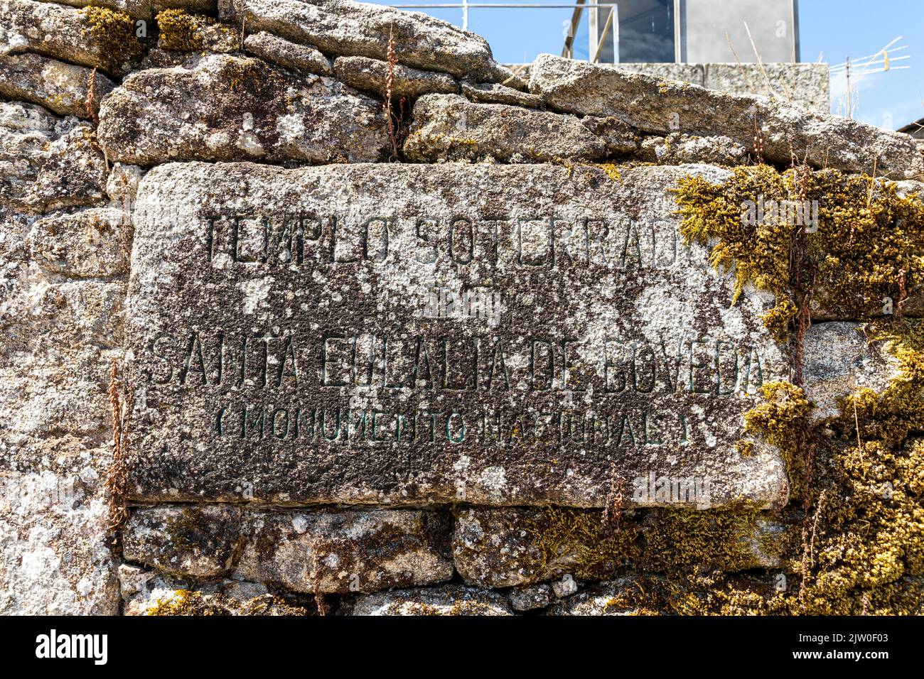 Boveda de Mera, Spain. The Roman Temple of Santalla or Santa Eulalia ...