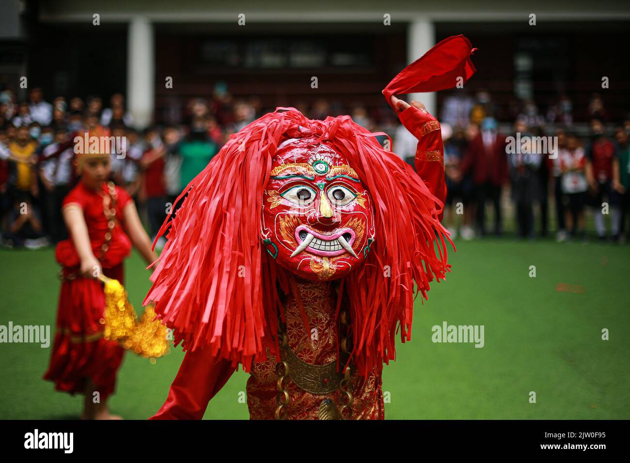 Kathmandu, Bagmati, Nepal. 2nd Sep, 2022. A student dressed up as ...