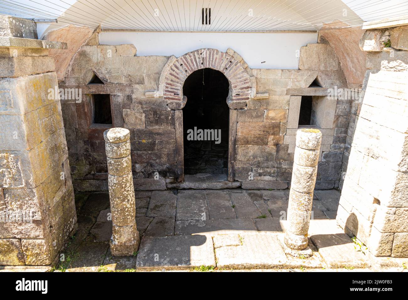 Boveda de Mera, Spain. The Roman Temple of Santalla or Santa Eulalia ...
