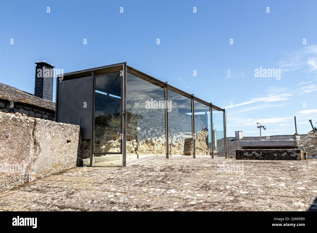 Boveda de Mera, Spain. The Roman Temple of Santalla or Santa Eulalia ...