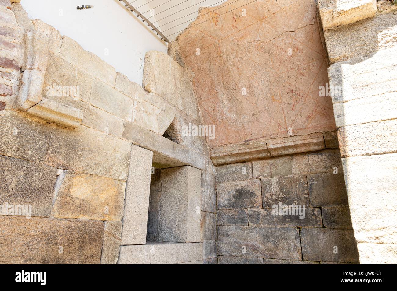 Boveda de Mera, Spain. The Roman Temple of Santalla or Santa Eulalia ...