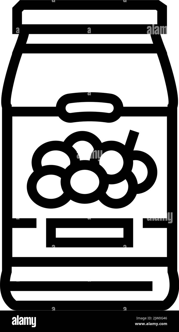 Grape illustration vector blue Black and White Stock Photos & Images ...