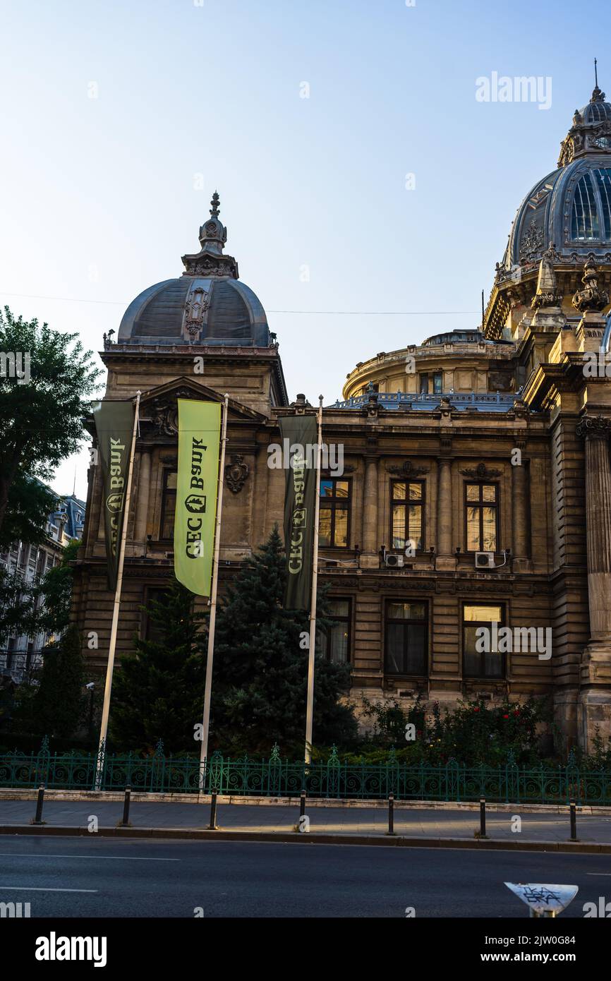 Famous CEC Palace, The Palace of the Savings Bank in the historical ...