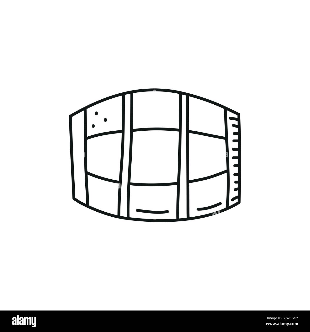 Traditional wooden barrel outline hi-res stock photography and images ...