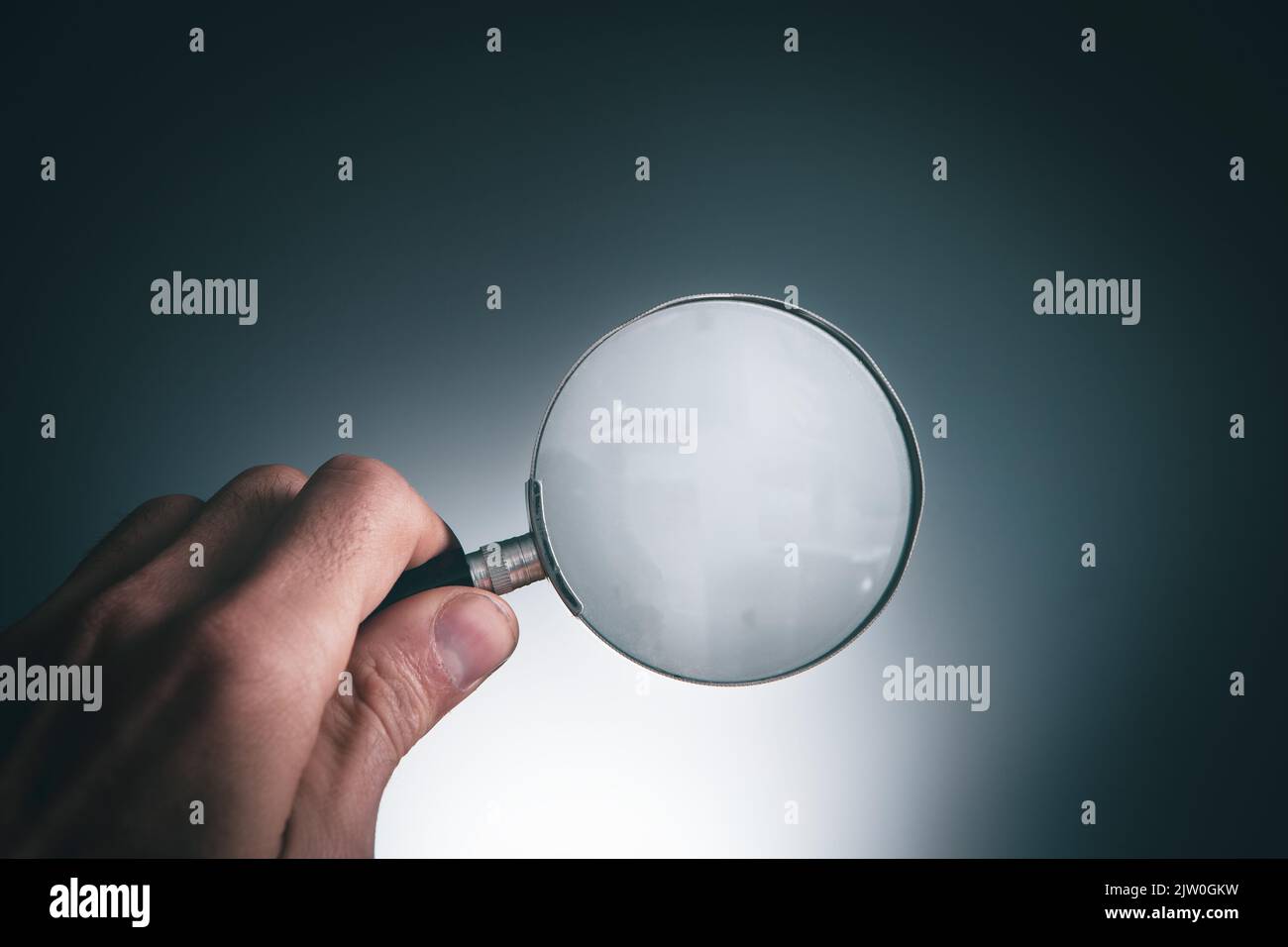 Search and detect magnifying glass Stock Photo - Alamy